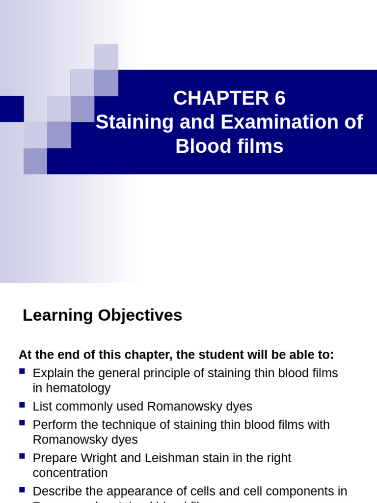 Hema I Chapter 6 - Staining | PDF | Staining | Microscopy