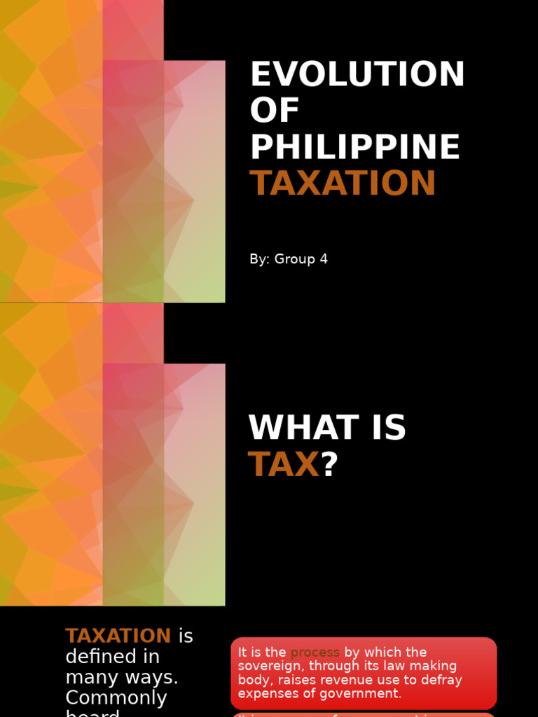 Philippine Taxation Evolution Overview | PDF | Taxes | Value Added Tax