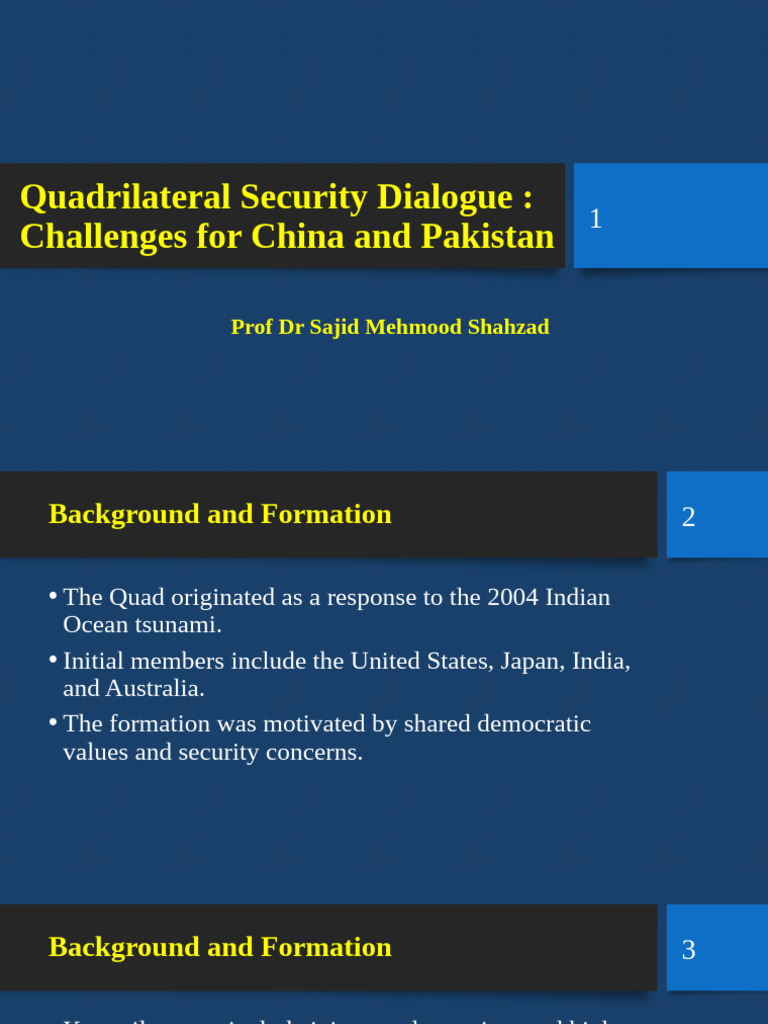 Quad's Impact on China and Pakistan | PDF | International Relations ...