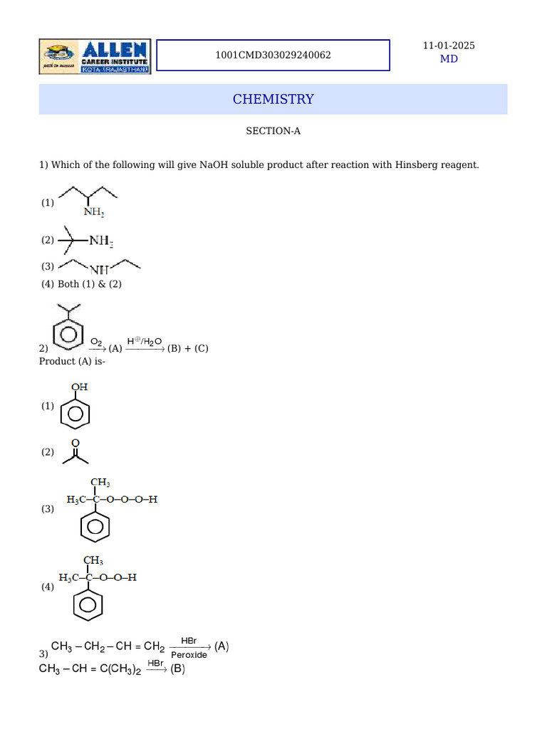 Solution (1) | PDF | Plant Stem | Dna