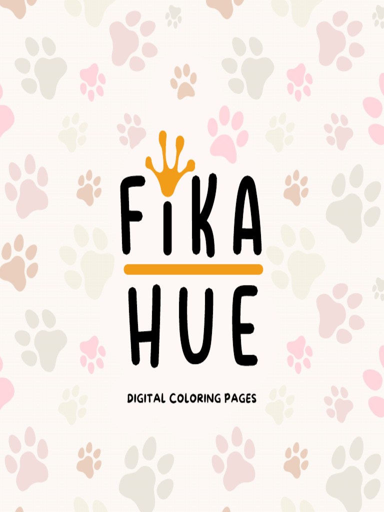 Fika Hue - Digital Coloring Pages | PDF