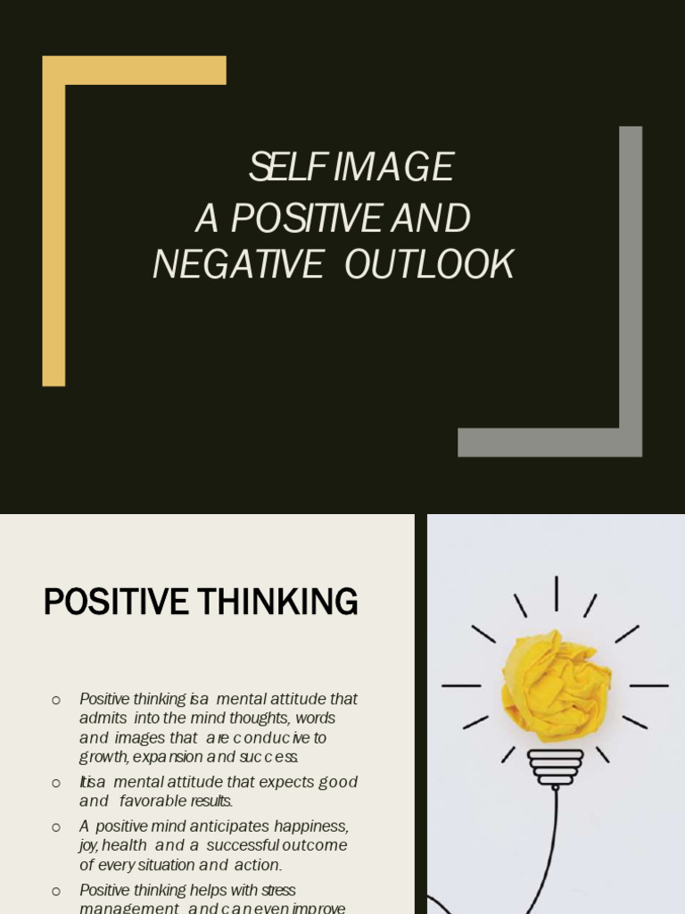 Building Positive Self-Image & Confidence | PDF | Thought | Optimism