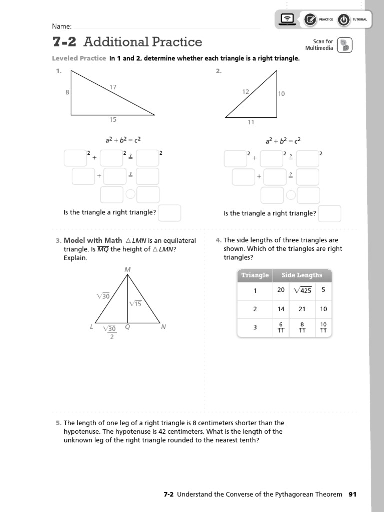 07_02 Practice Sheet | PDF | Triangle | Elementary Mathematics