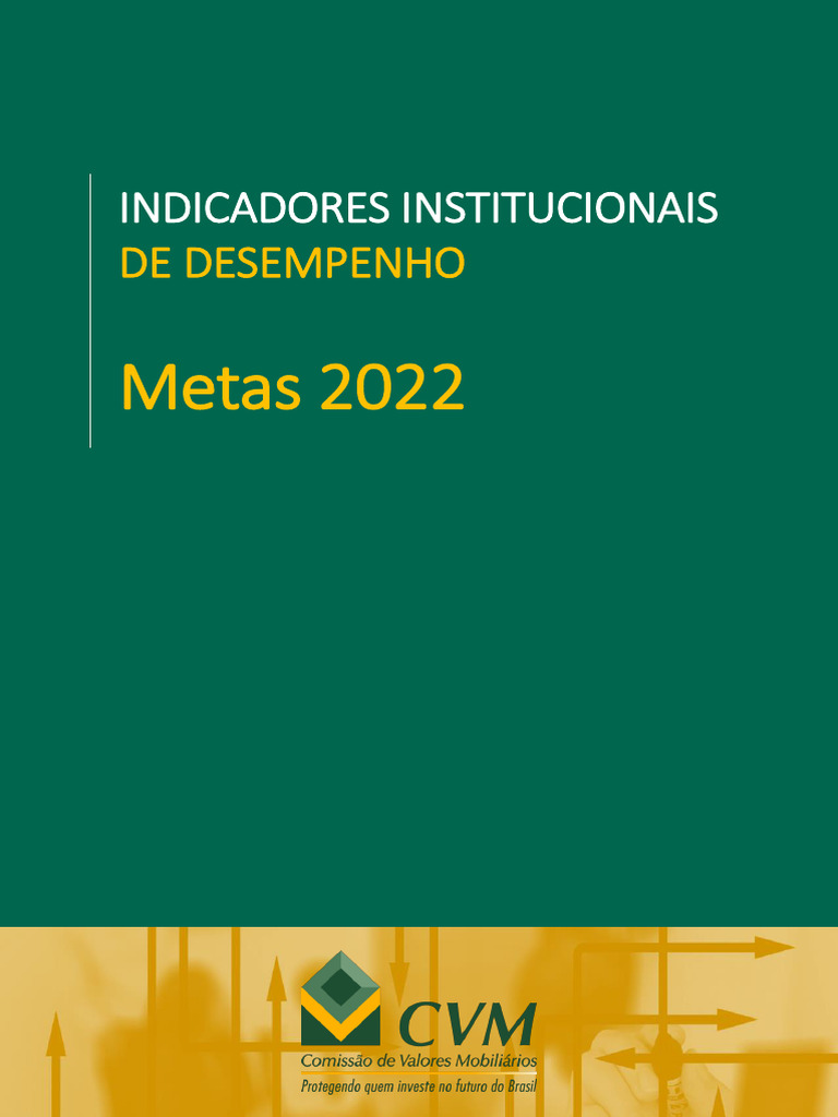 Indicadores de Desempenho da CVM 2022 | PDF | Mercado de capital ...