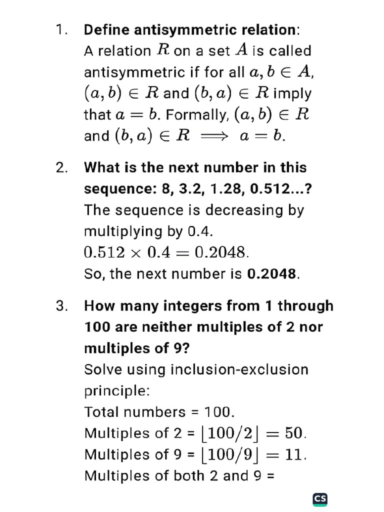 Quantitative Reasoning Past Papers PDF | PDF