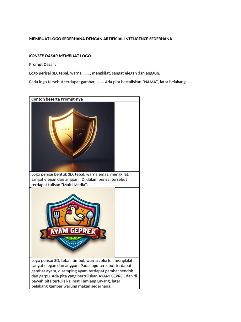 KONSEP DASAR MEMBUAT LOGO | PDF