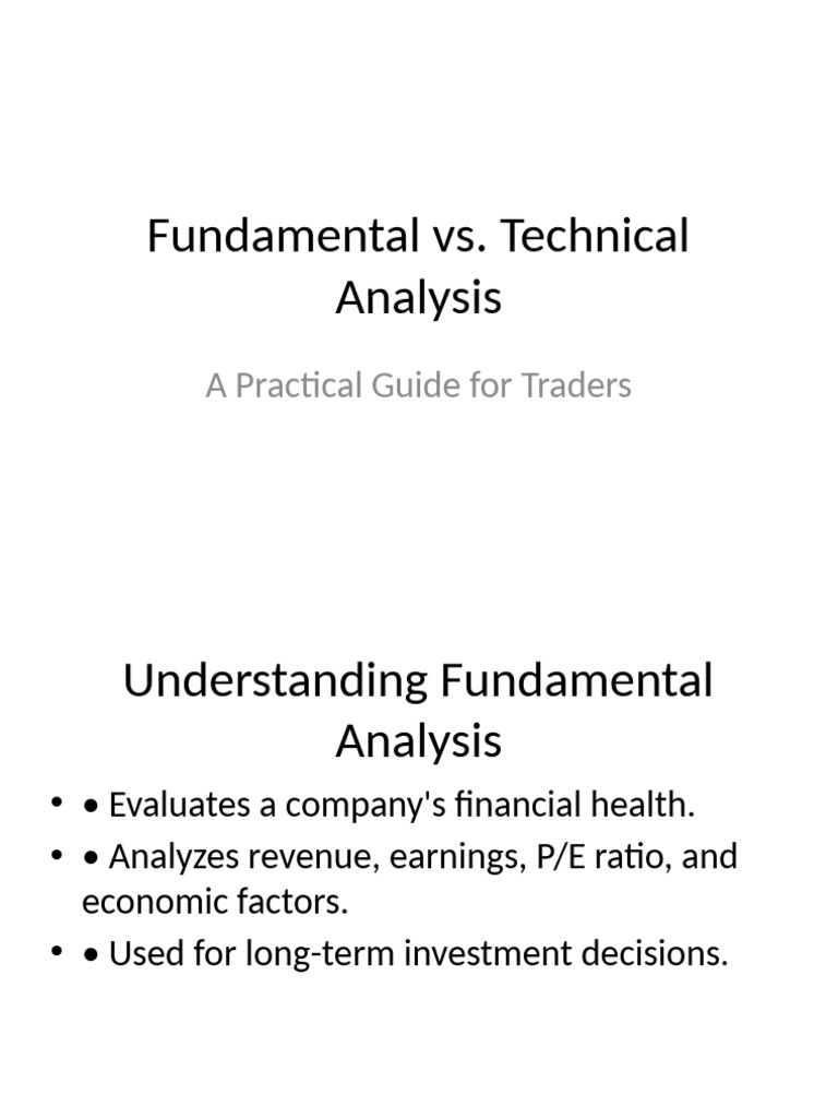 Fundamental vs. Technical Analysis Presentation | PDF