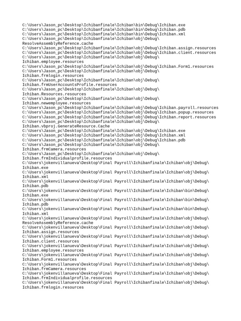 Ichiban Vbproj FileListAbsolute | PDF | Software | Computing