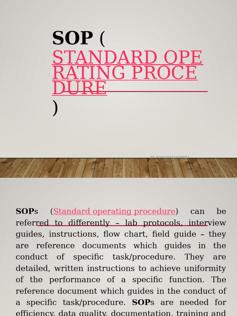 SOPs (Standard Operating Procedure) | PDF | Institutional Review Board ...