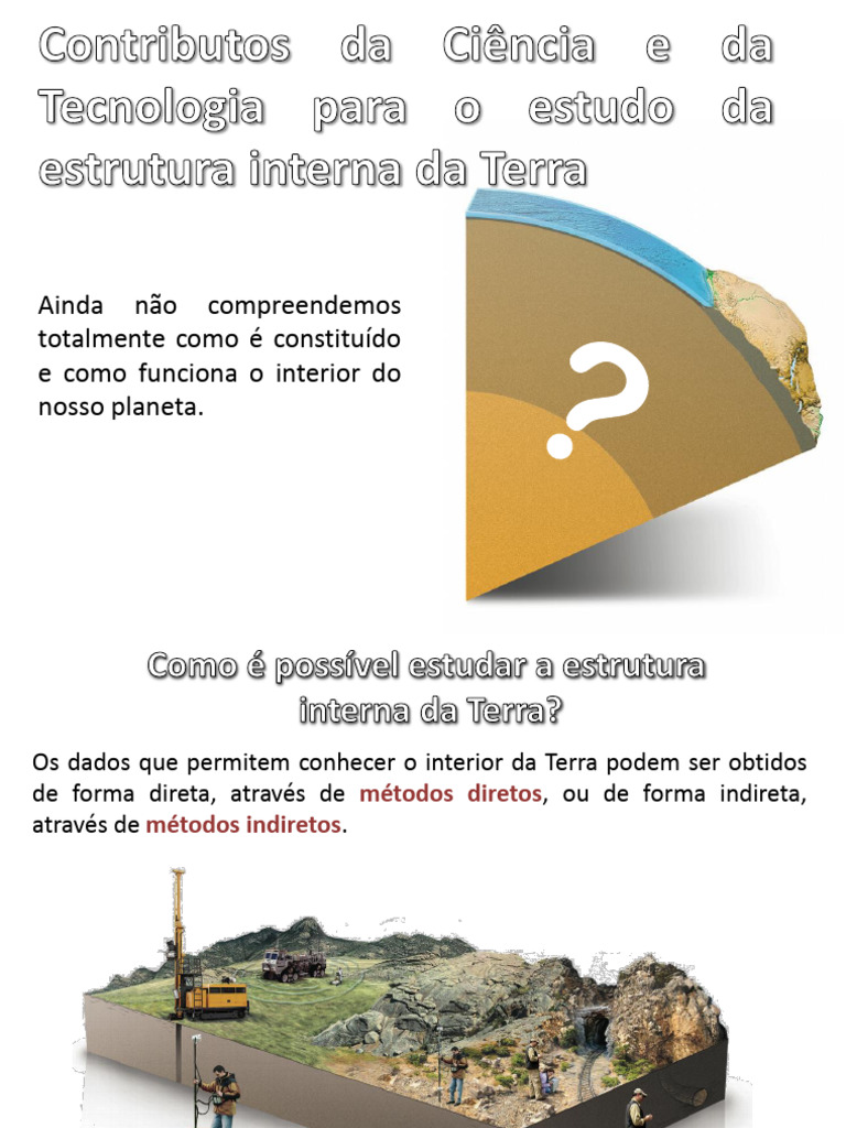 Mtodos de Estudo Do Interior Da Terra Modelos Propostos Final | PDF ...