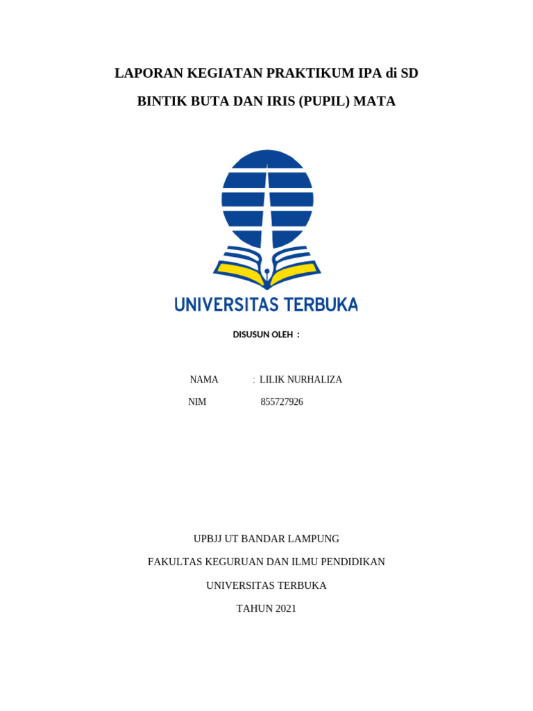 Praktikum Bintik Buta dan Iris Mata | PDF