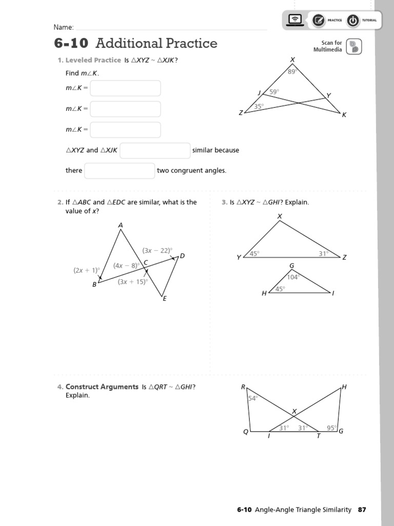 06_10 Practice Sheet | PDF | Euclidean Geometry | Elementary Geometry