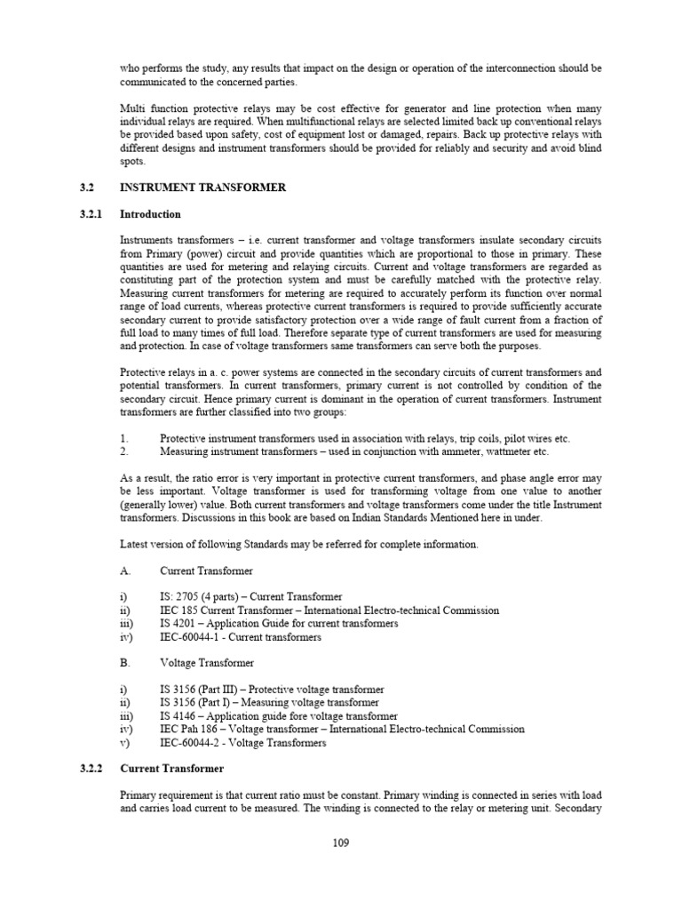 Electrical_Protection_System_001 | PDF | Transformer | Electricity
