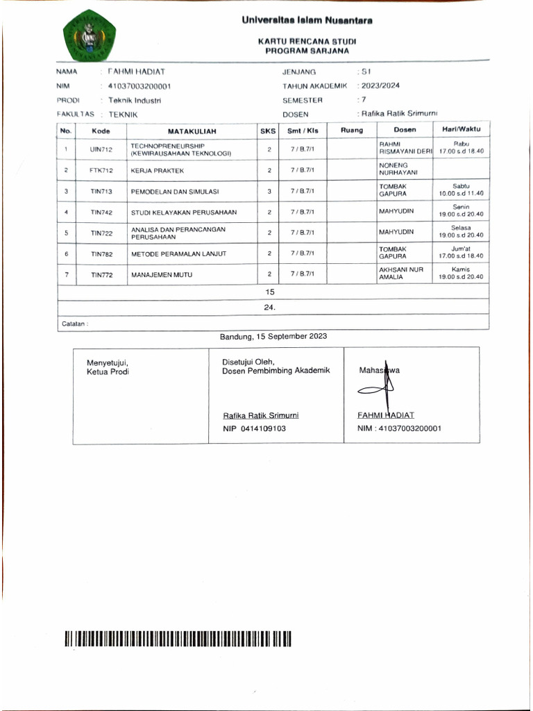 KRS Fahmi Hadiat. | PDF