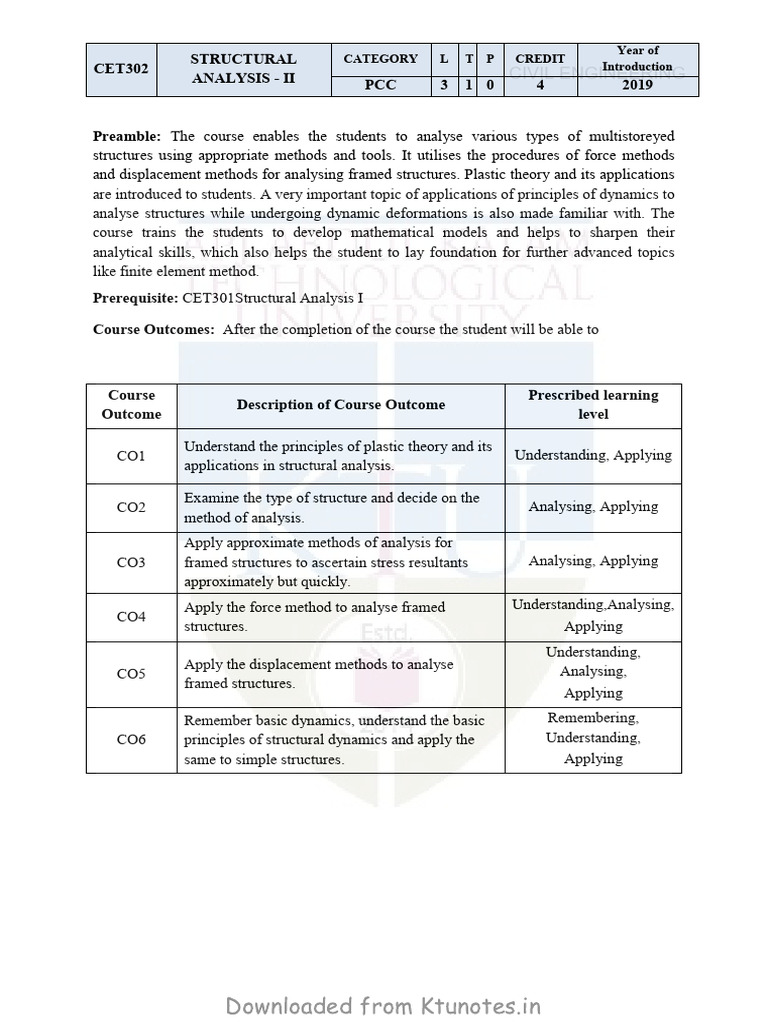 Structural Analysis - II | PDF | Damping | Structural Analysis
