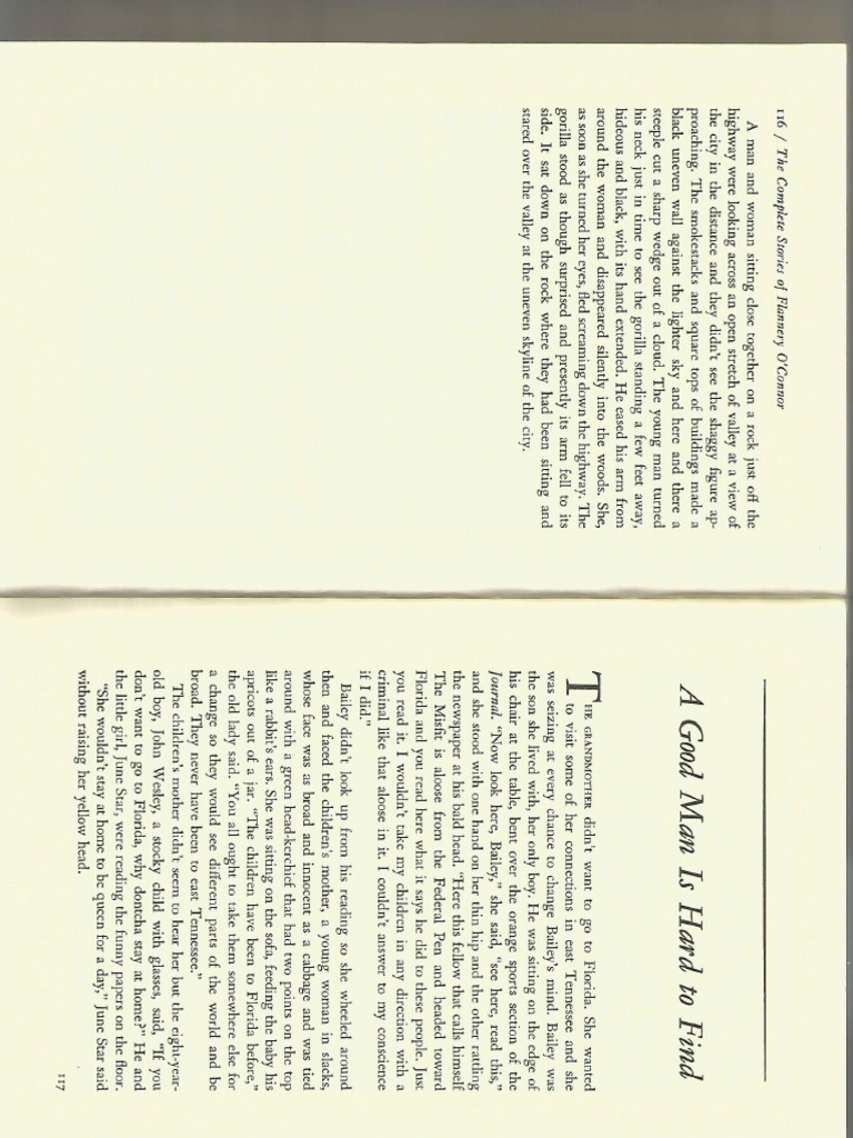 A Good Man Is Hard To Find | PDF