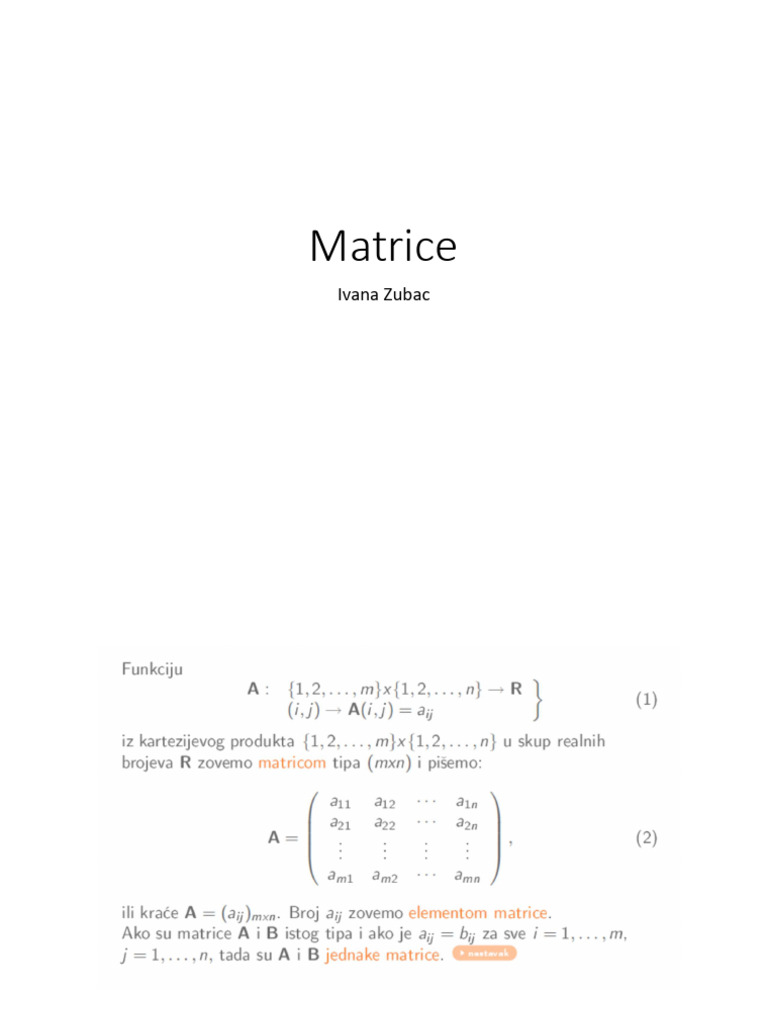 Matrice Determ Sustavi | PDF