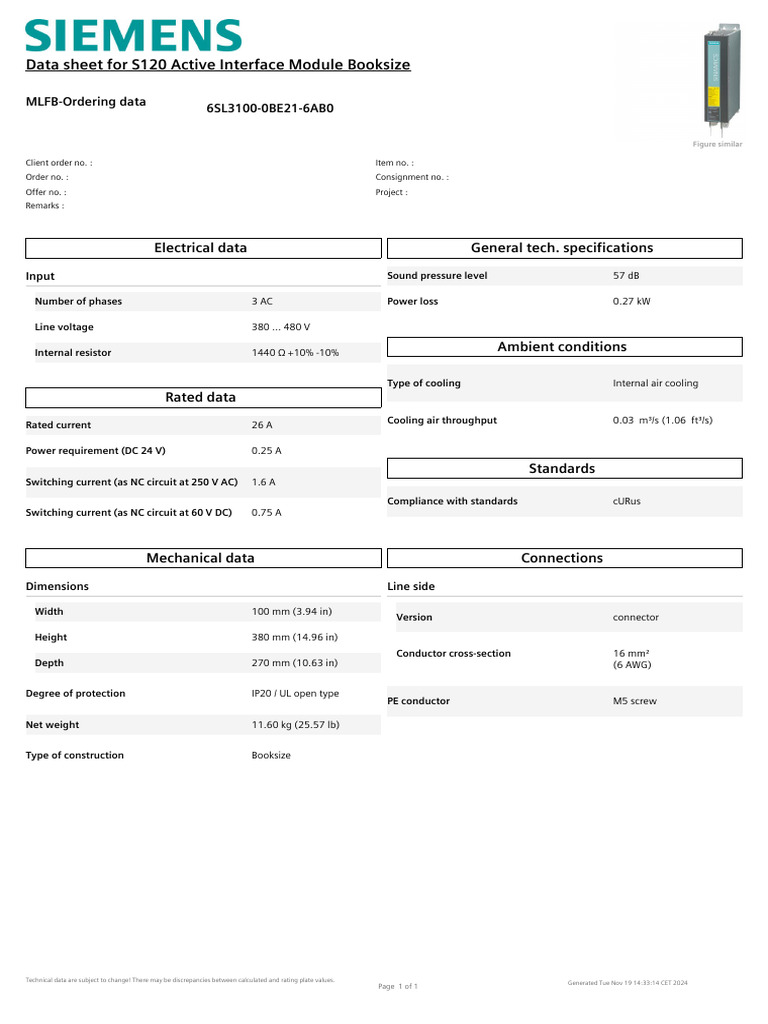 S120 Active Interface Module Manual | PDF | Alternating Current ...