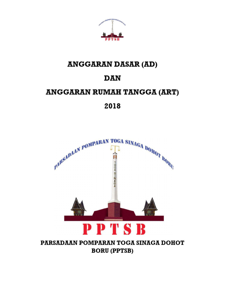 2018 Perubahan Ad Art PPTSB | PDF