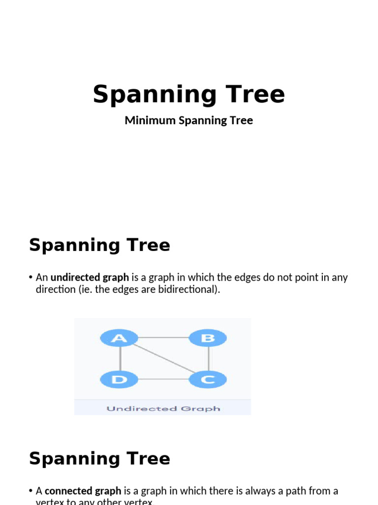 Spanning Tree Pdf Computational Complexity Theory Graph Theory