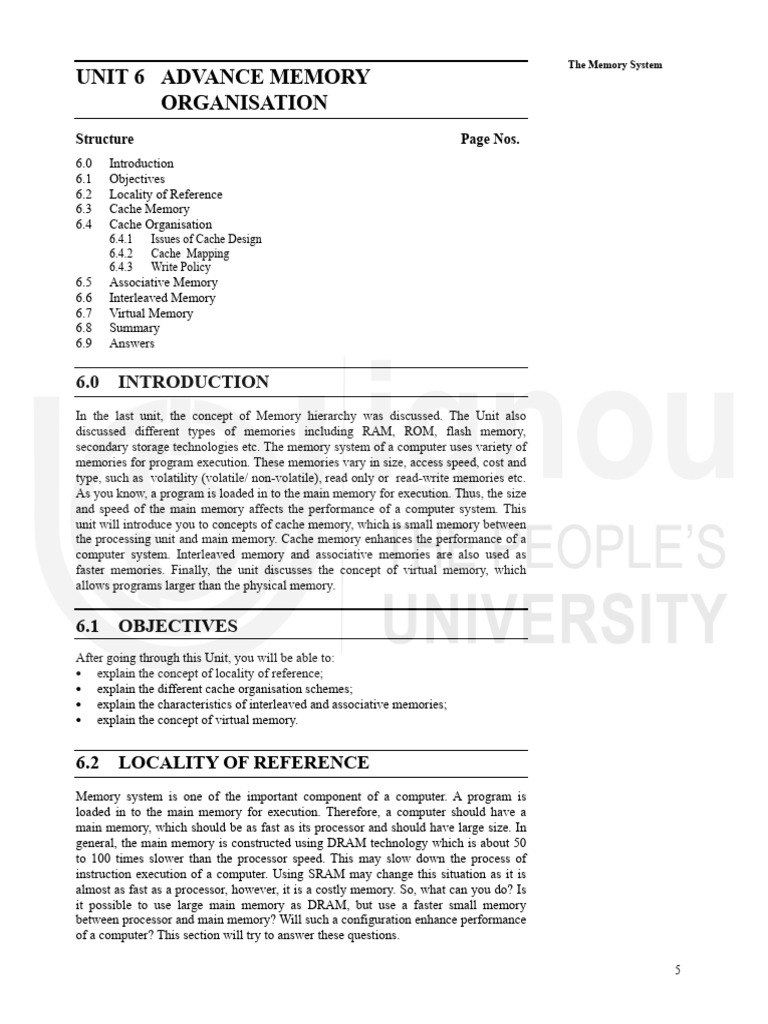 Understanding Computer Memory Systems | PDF | Cpu Cache | Cache (Computing)
