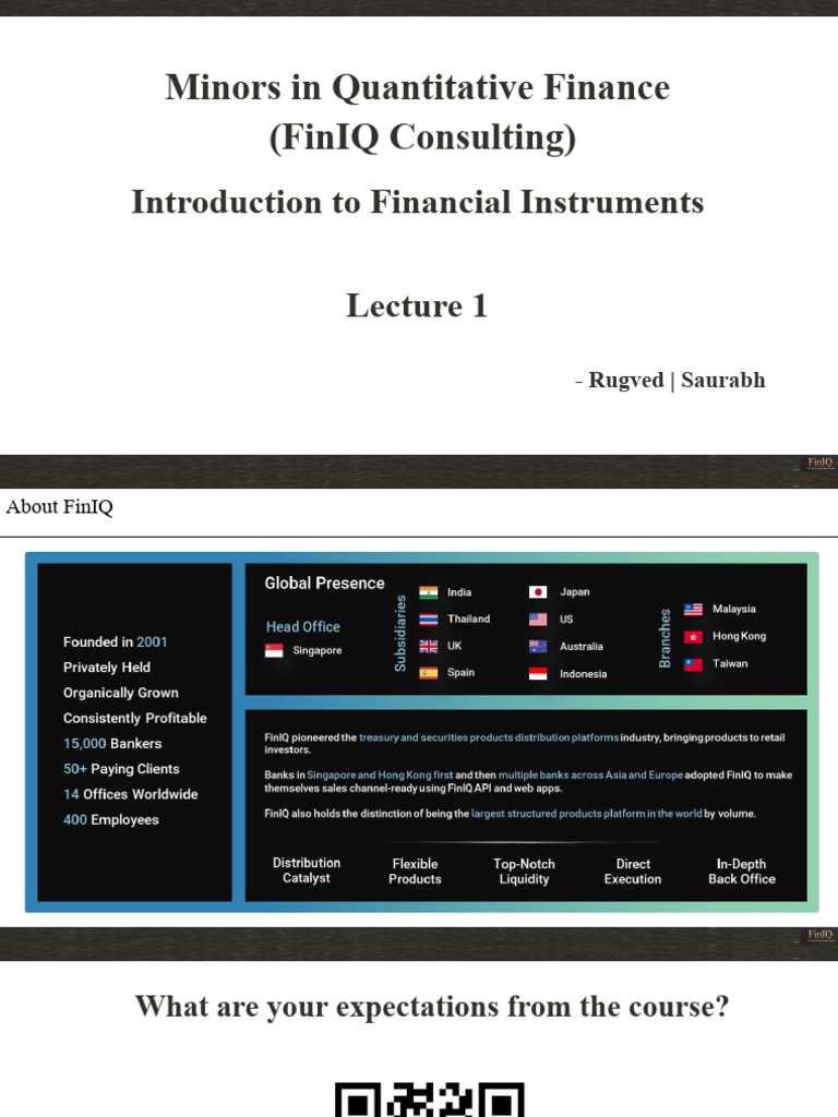 Introduction To Finance | PDF | Bonds (Finance) | Market (Economics)