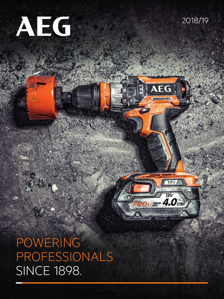 PDF Katalog Aeg Powertools 2018 2019 Eng | PDF | Drill | Lithium Ion ...