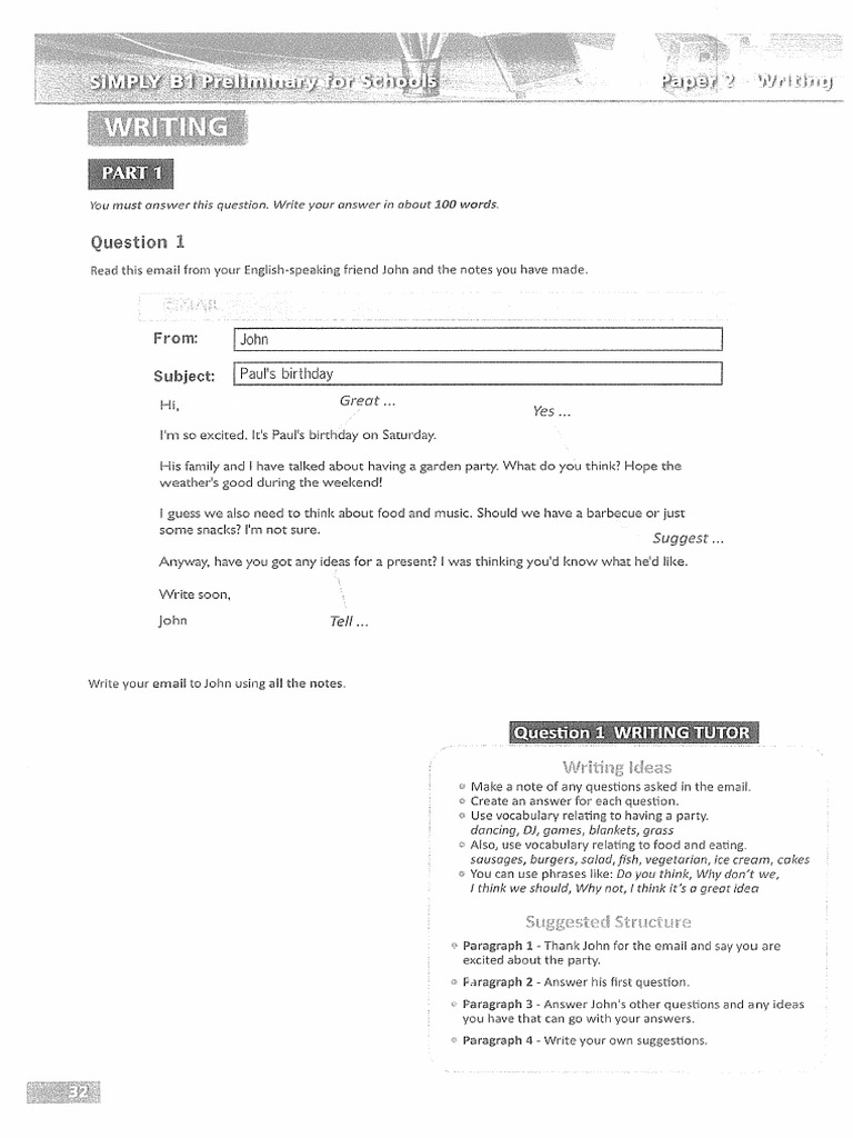 Simply B1_Writing | PDF