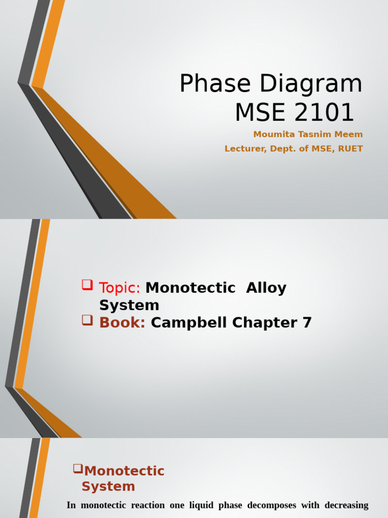 Monotectic Alloy Phase Diagram Analysis | PDF | Phase (Matter) | Liquids