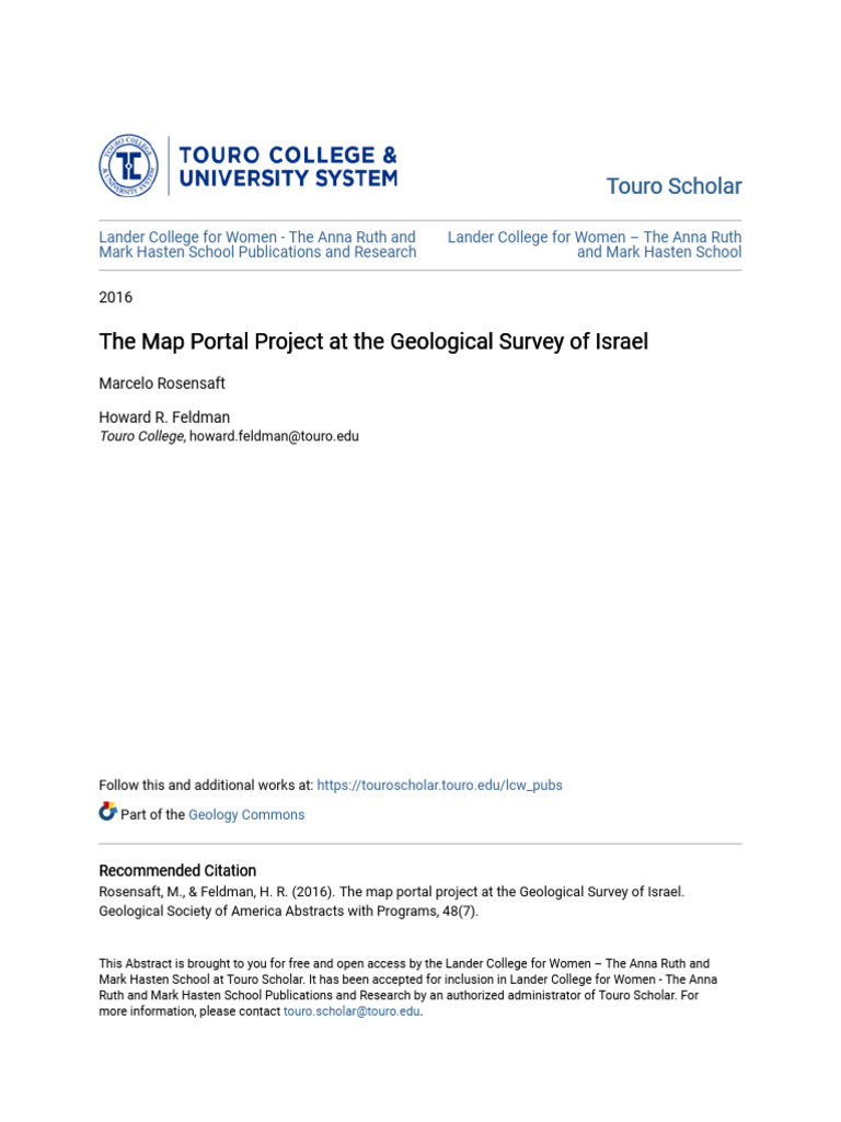 Geological Map Portal of Israel | PDF