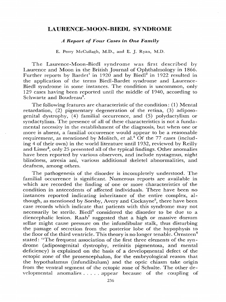 Laurence Moon Biedl Syndrome | PDF | Blood Pressure | Diseases And ...