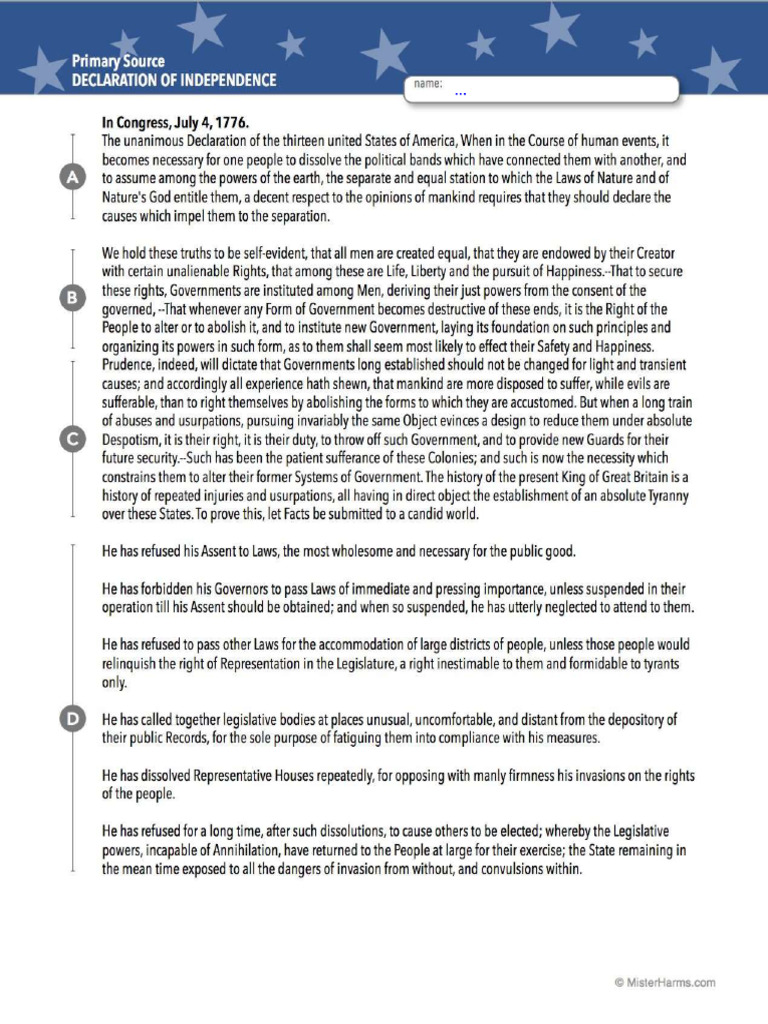 Declaration of Independence | PDF