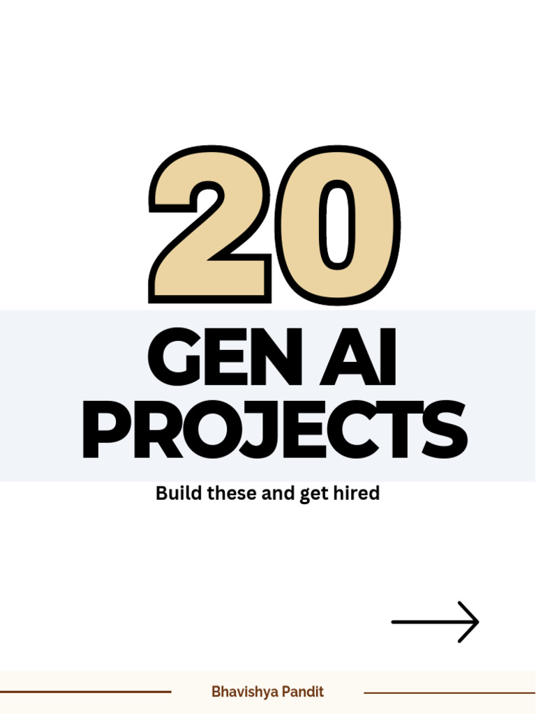 20 GenAI Projects For Your Resume | PDF | Artificial Intelligence ...