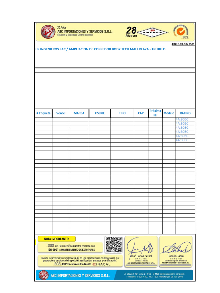 JJS Certificado de Operatividad | PDF