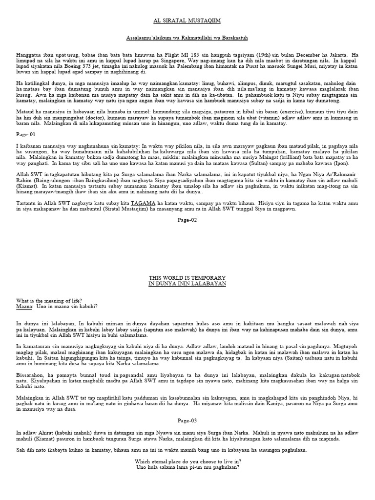 Tausug | PDF