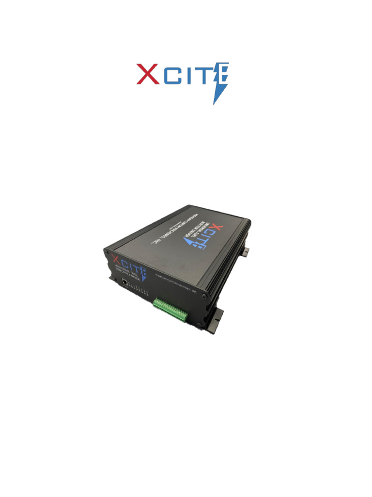 XCite Driver Manual v1 | PDF | Programmable Logic Controller | Computer ...