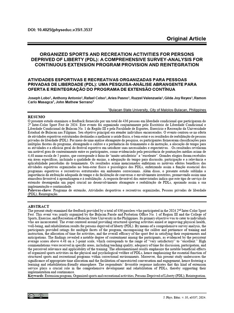 ArticleText 751375293131 1 10 20240723 | PDF | Rehabilitation (Penology) | Sampling (Statistics)