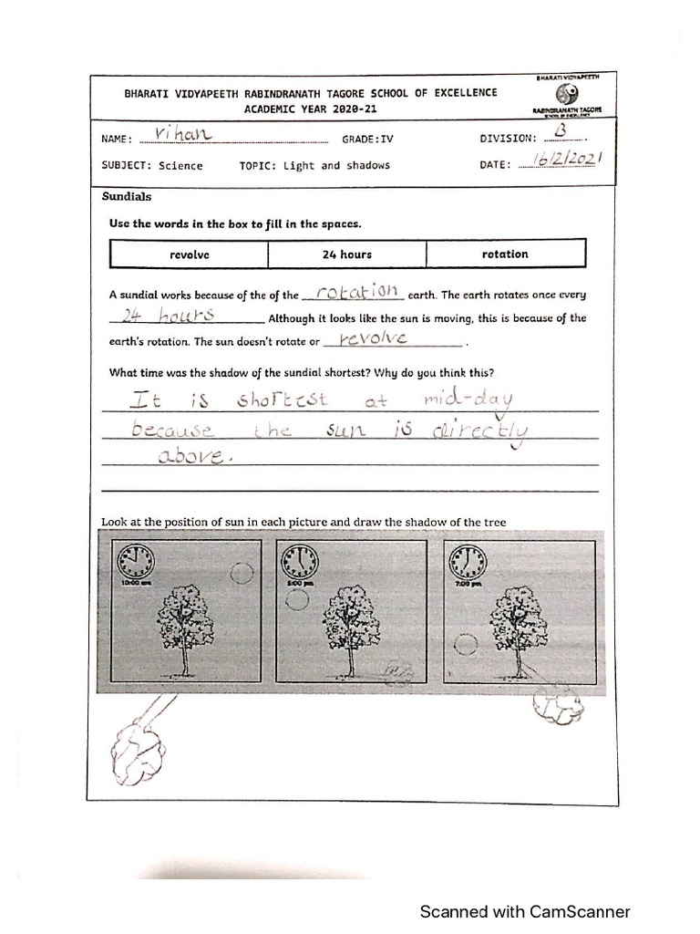 Science HW Vihan | PDF
