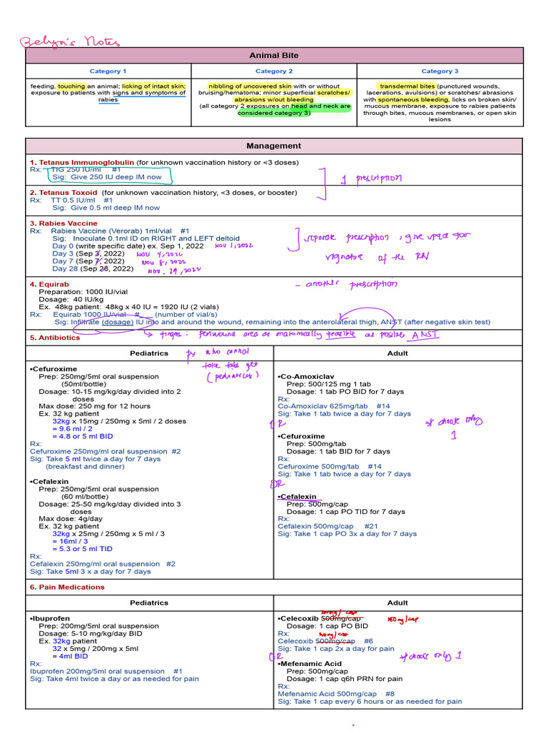 Rabies Exposure Management Guide | PDF
