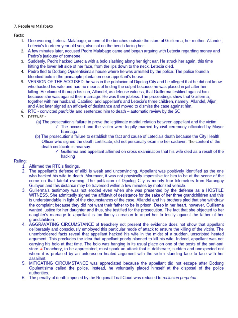 7. People vs Malabago | PDF | Witness | Testimony