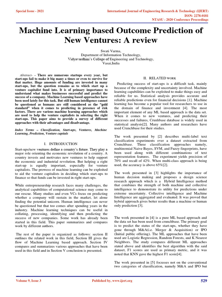 IJERT_Machine_Learning_based_Outcome_Pre | PDF | Machine Learning ... IJERT_Machine_Learning_based_Outcome_Pre | PDF | Machine Learning ...