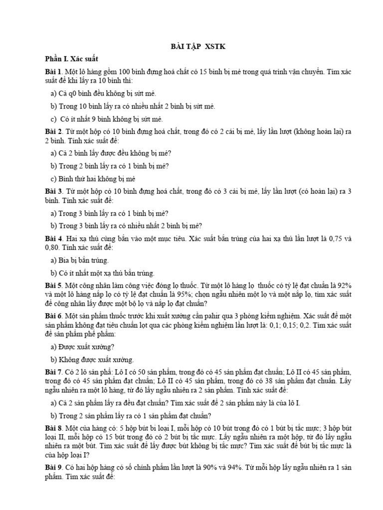 BT XSTK (2024) | PDF