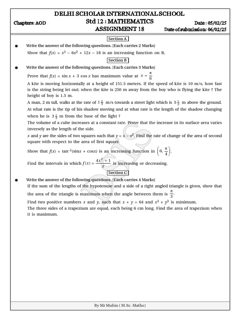 Ch6assignment18 d05 Feb 2025 | PDF | Area | Geometric Measurement