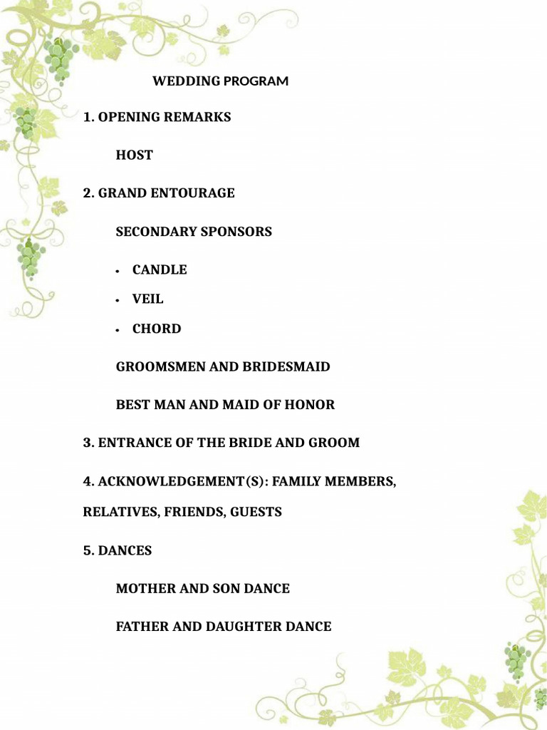 Wedding Program | PDF
