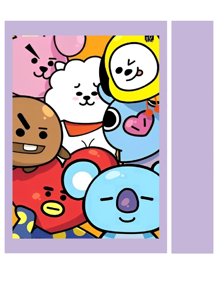 Cópia de BT21 - Capa de Caderno Brochura Pequeno | PDF