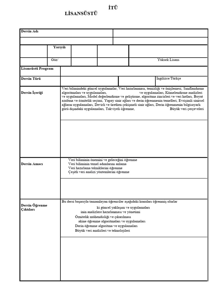 BBL 536e Veri Bilimi (Data Science) | PDF