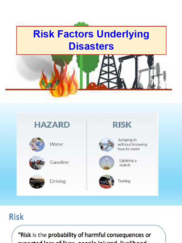 Risk Factors Underlying Disasters | PDF