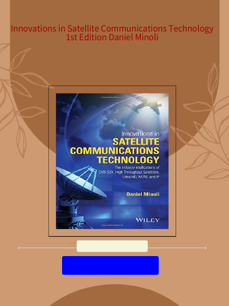 PDF Innovations in Satellite Communications Technology 1st Edition ...