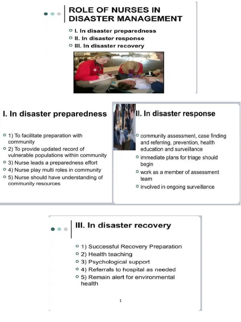 Nurses Role in Disaster | PDF