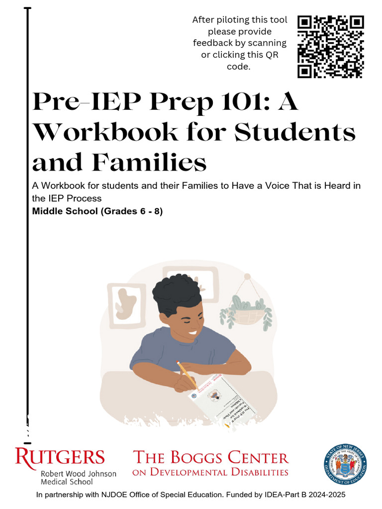 Pre-IEP Prep 101: A Workbook For Students and Families | PDF | Individualized Education Program ...
